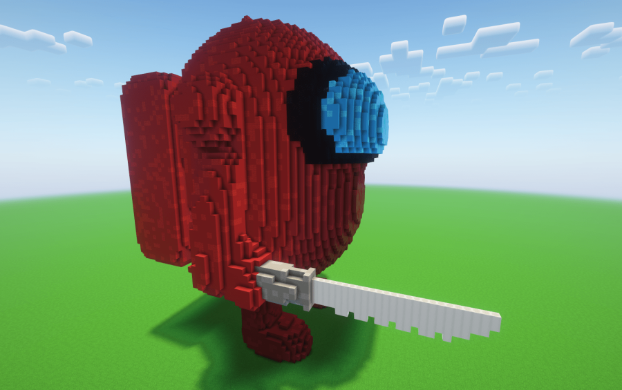 Minecraft Among Us Knife Statue | Minecraft Miscellaneous Build #23762