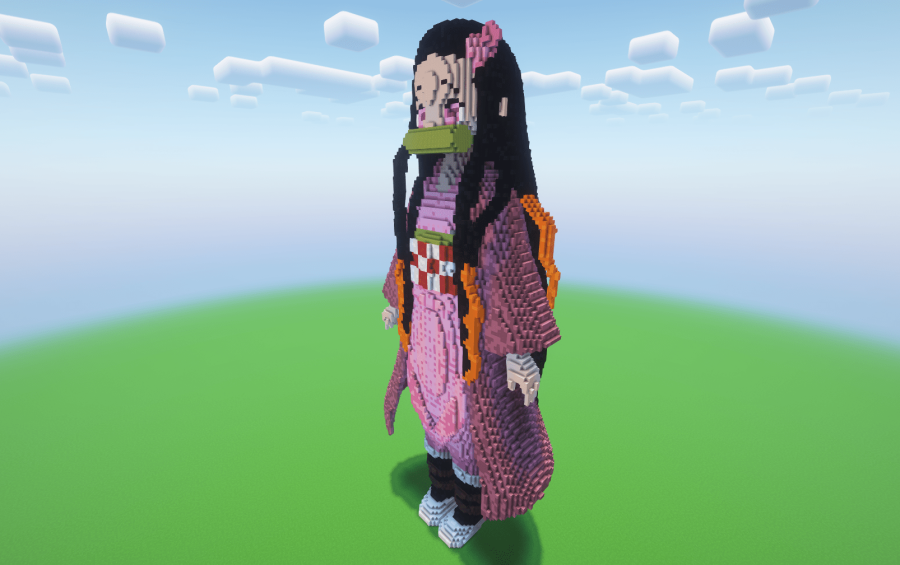 Minecraft Nezuko Kamado Statue, creation #23807