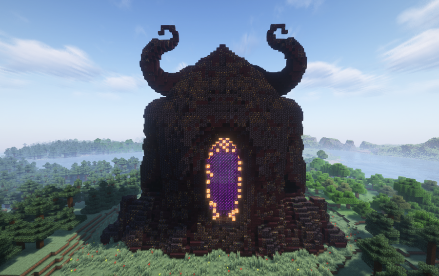 Minecraft Titan Nether Portal V01 Statue | Minecraft Miscellaneous ...