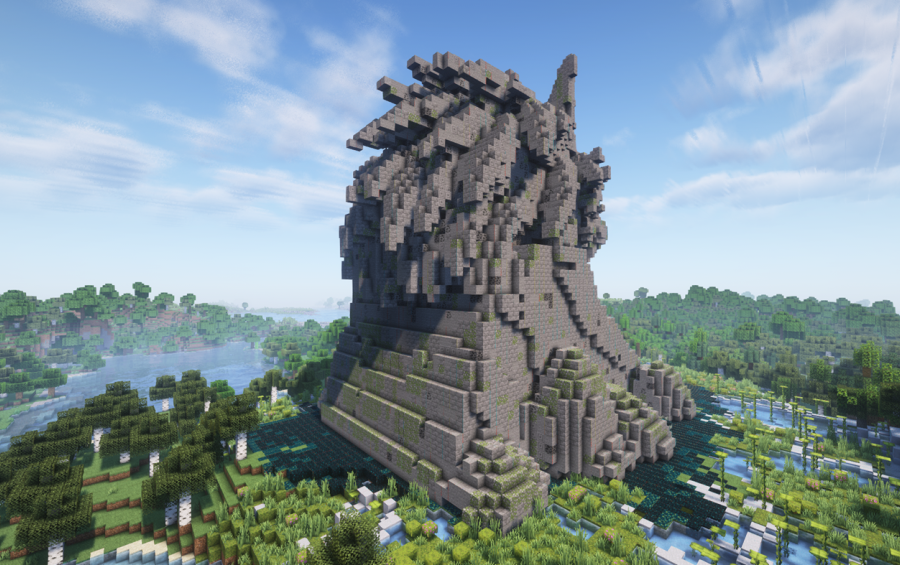 Minecraft Wolf Head Nether Portal Statue V02 Free | Minecraft ...