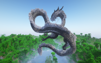 Minecraft Chinese Dragon Statue V03, creation #24164