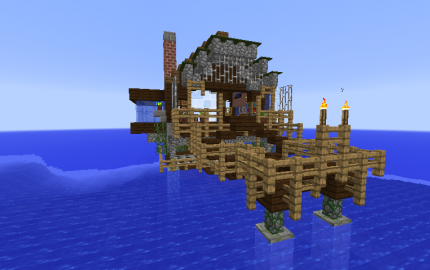 Fish Shack | Minecraft House and Shop #2419