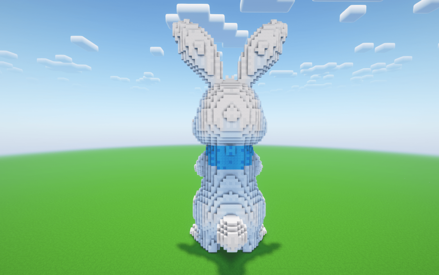 Minecraft Easter Bunny Statue, creation #24450