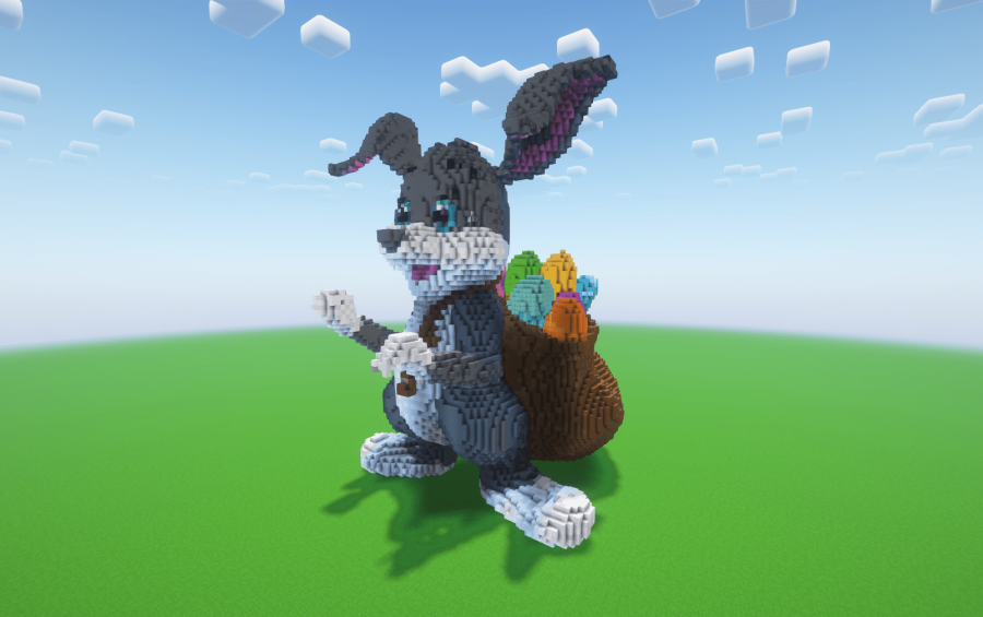 Minecraft Easter Bunny 3 Statue | Minecraft Miscellaneous Build #24611