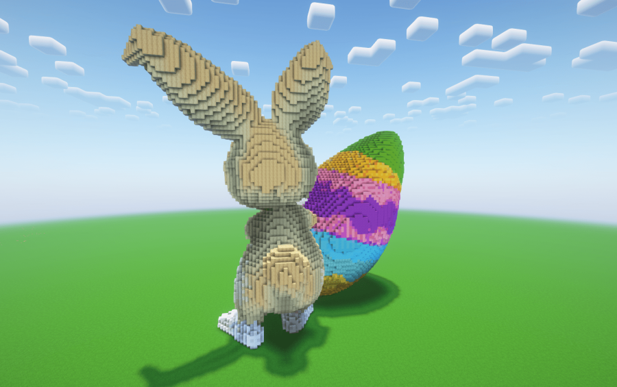 Minecraft Easter Bunny 5 Statue | Minecraft Miscellaneous Build #24623