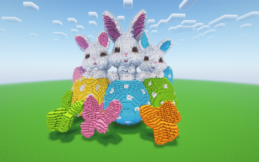 Minecraft Easter Bunny 8 Statue | Minecraft Miscellaneous Build #24703