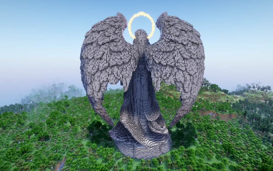 Minecraft Angel Statue V16, creation #24754