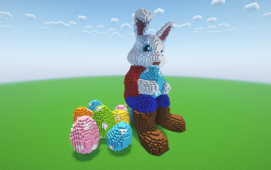 Minecraft Easter Bunny 9 Statue | Minecraft Miscellaneous Build #24769