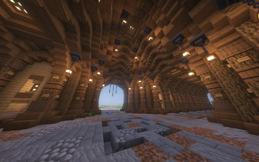 Medieval Trading Hall – The Ultimate Villager Market!, creation #24807