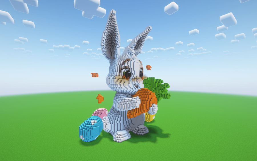 Minecraft Easter Bunny 10 Statue | Minecraft Miscellaneous Build #24831