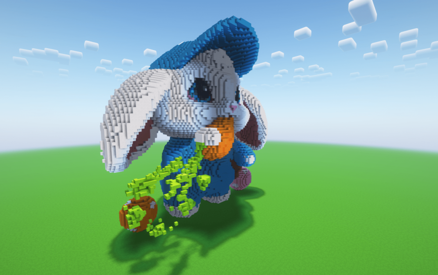 Minecraft Easter Bunny 11 Statue | Minecraft Miscellaneous Build #24877