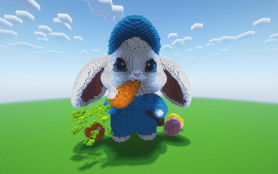 Minecraft Easter Bunny 11 Statue | Minecraft Miscellaneous Build #24877