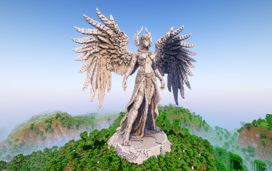 Minecraft Angel |Brave| Statue V18, creation #24994