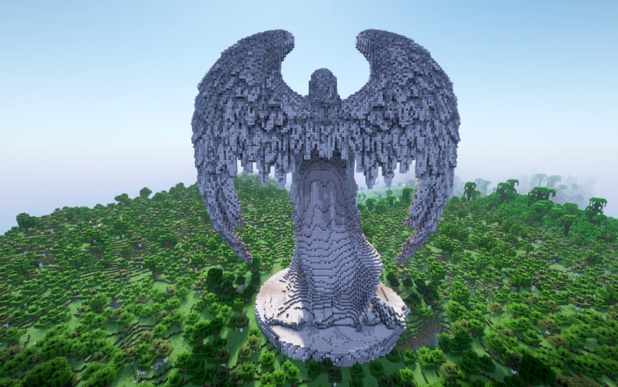 Minecraft Angel Statue V22, creation #25335