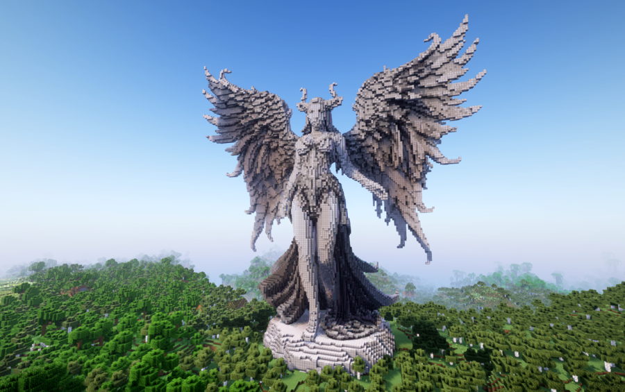 Minecraft Angel Statue V23 Free, creation #25401