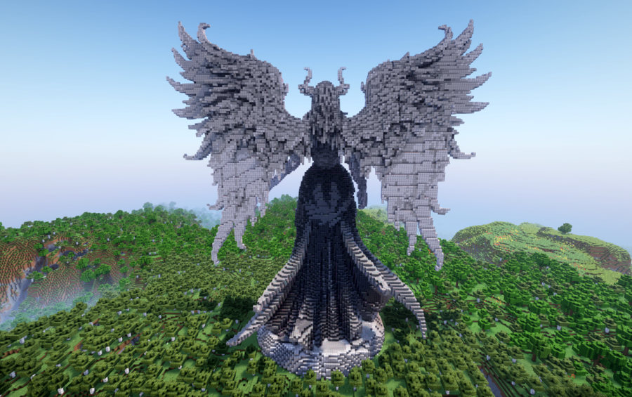 Minecraft Angel Statue V23 Free, creation #25401