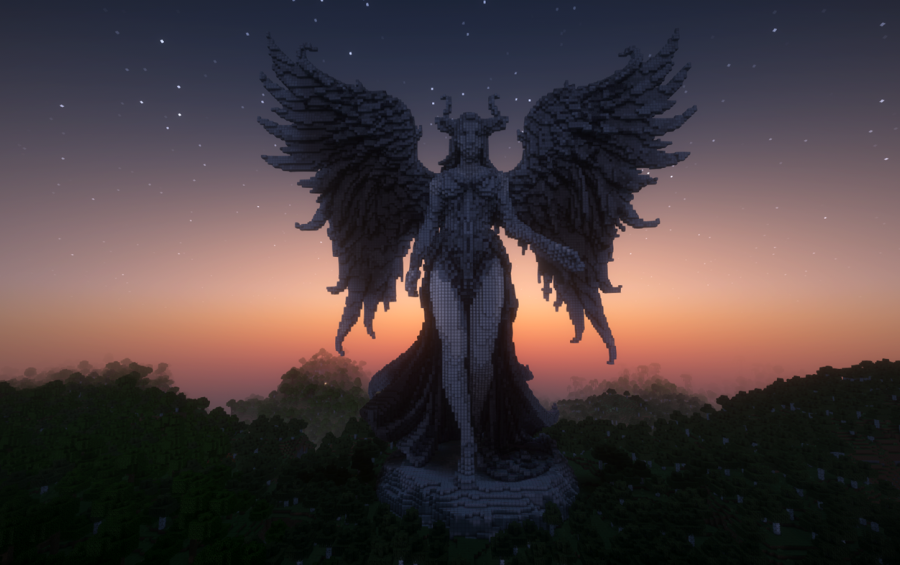 Minecraft Angel Statue V23 Free, creation #25401