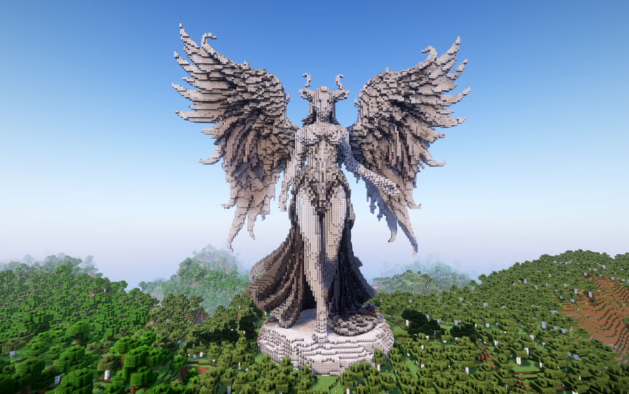 Minecraft Angel Statue V23 Free, creation #25401