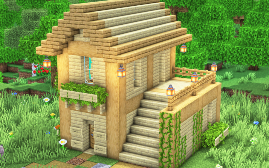 Birch House [Tutorial & Download] | Minecraft House and Shop #25447
