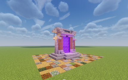 Decorative Nether Portal – Minecraft Schematic | Minecraft ...