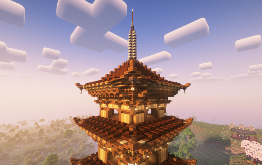 🏯 Japanese Pagoda Temple – Minecraft Schematic (1.20+) | Minecraft ...