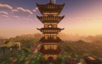 🏯 Japanese Pagoda Temple – Minecraft Schematic (1.20+) | Minecraft ...