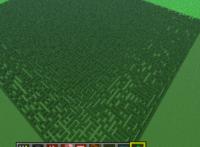 Mega 200x200 Hedge Maze | Minecraft Game Build #2583