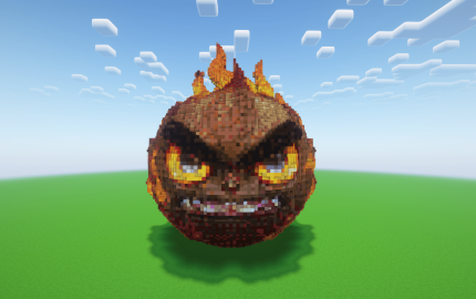 Minecraft Fireball Statue ( FREE ) | Minecraft Miscellaneous Build #25929