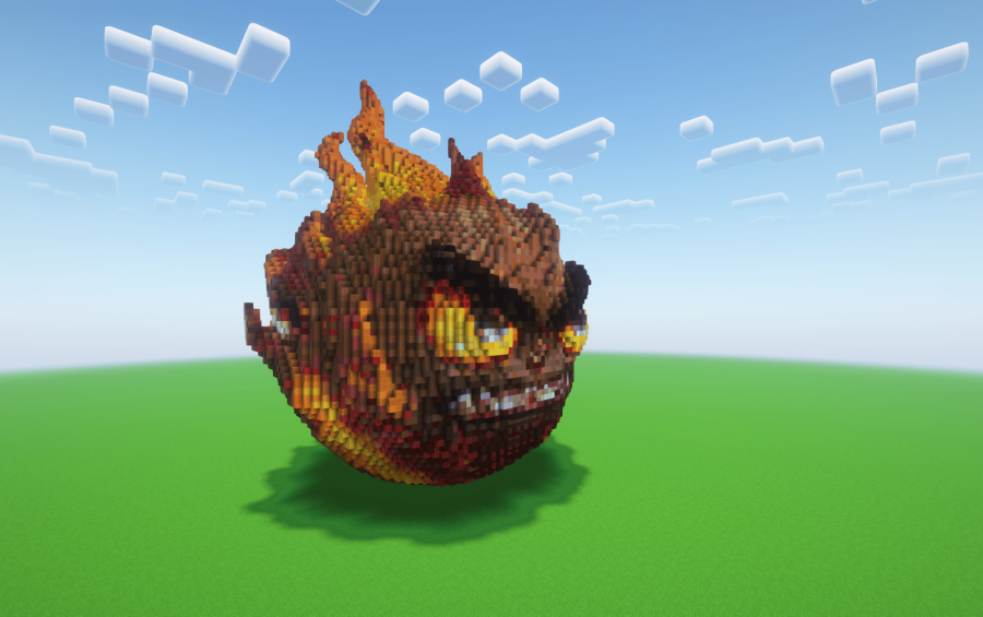 Minecraft Fireball Statue ( FREE ) | Minecraft Miscellaneous Build #25929
