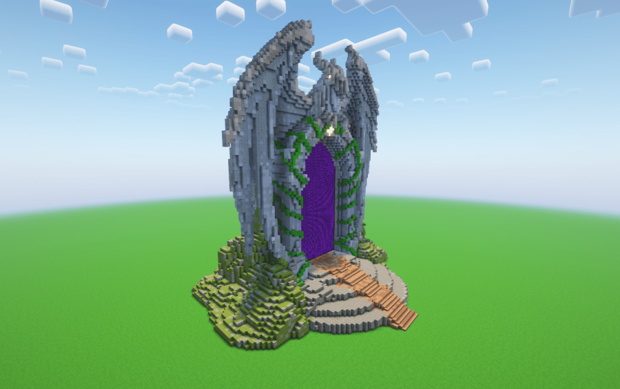 Minecraft Phoenix Nether Portal Statue | Minecraft Miscellaneous Build ...