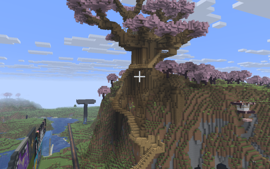 Mega Blossom Tree Base | Minecraft Miscellaneous Build #25970