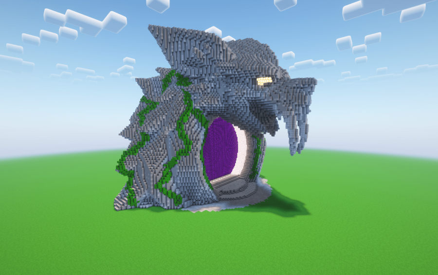 Minecraft Wolf Nether Portal Statue | Minecraft Miscellaneous Build #26015