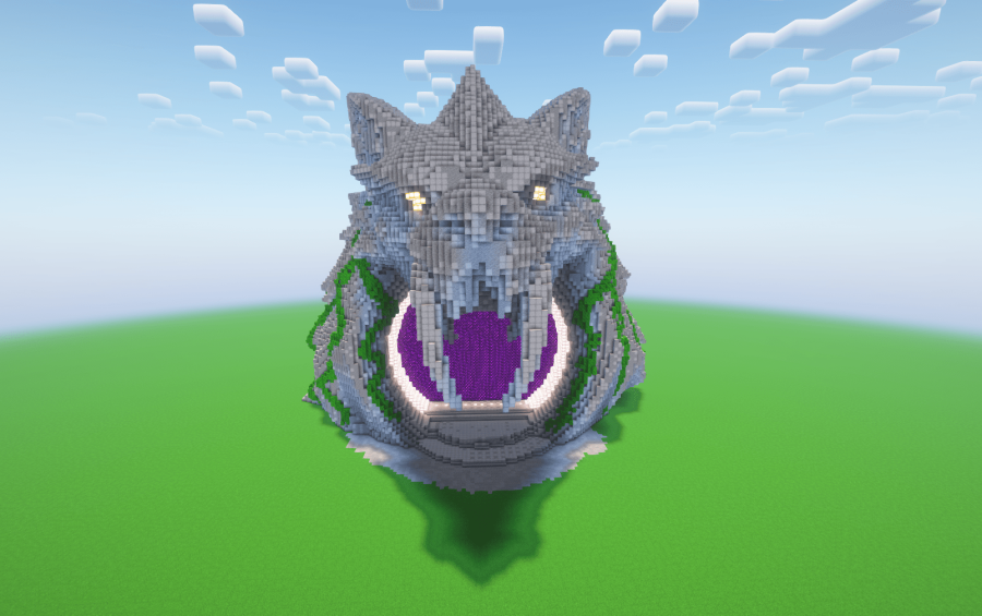 Minecraft Wolf Nether Portal Statue | Minecraft Miscellaneous Build #26015