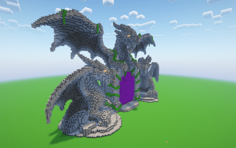 Minecraft Dragons Nether Portal Statue, creation #26148