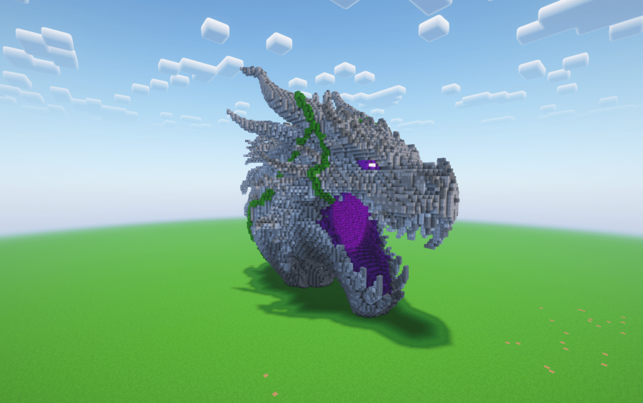 Minecraft Dragon Nether Portal 2 Statue | Minecraft Miscellaneous Build ...