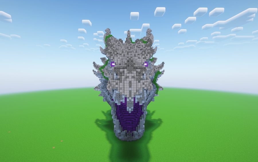 Minecraft Dragon Nether Portal 2 Statue, creation #26158