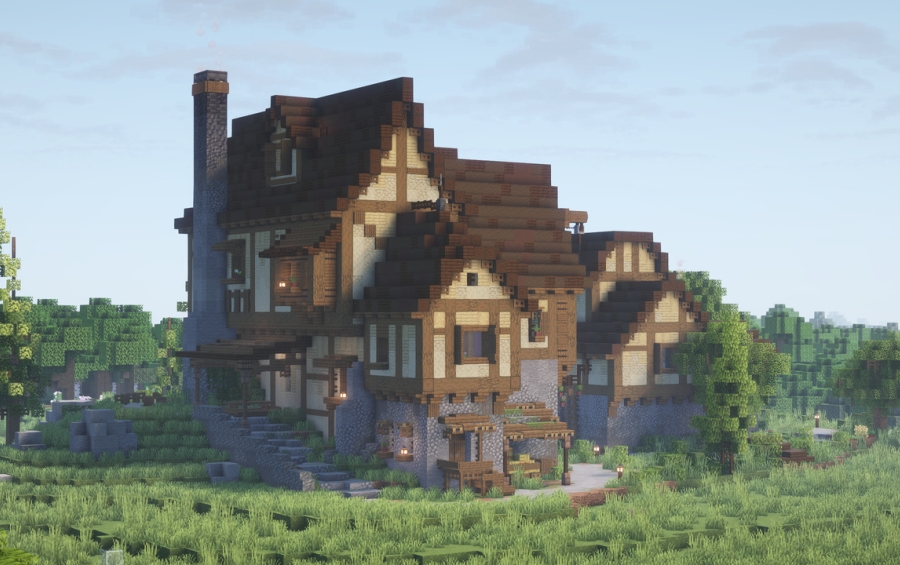 Medieval Survival Base | Minecraft House and Shop #26288
