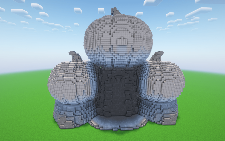 Minecraft Pumpkins Nether Portal Statue | Minecraft Miscellaneous Build ...