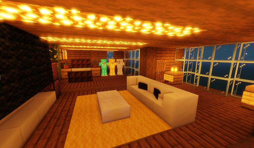 Modern Wooden Survival House, creation #26437