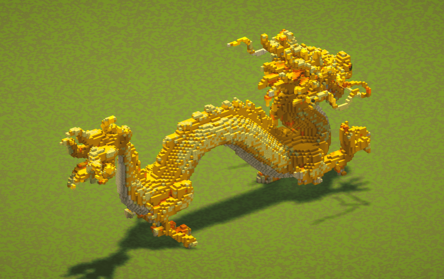 Golden Dragon | Minecraft Temple #26739