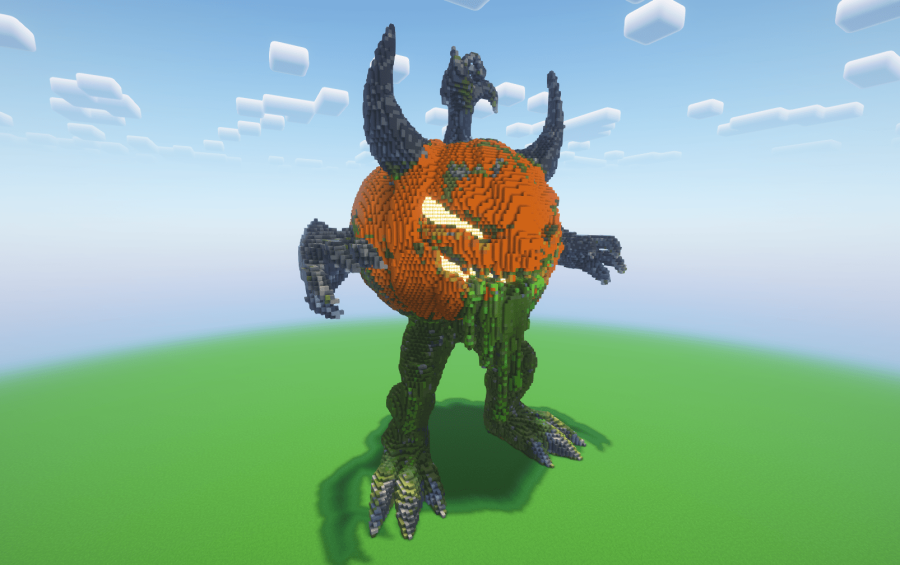 Minecraft Halloween Spooky Pumpkin Statue | Minecraft Miscellaneous ...