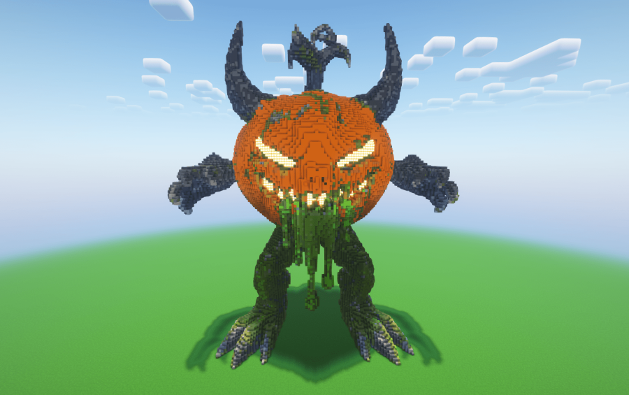 Minecraft Halloween Spooky Pumpkin Statue | Minecraft Miscellaneous ...