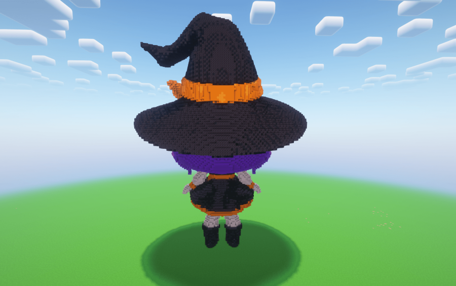 Minecraft Halloween Little Witch Statue | Minecraft Miscellaneous Build ...