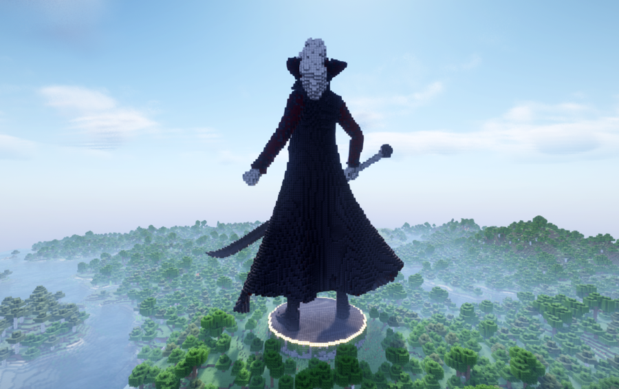 Minecraft Dracule Mihawk |One Piece| Statue, creation #26868