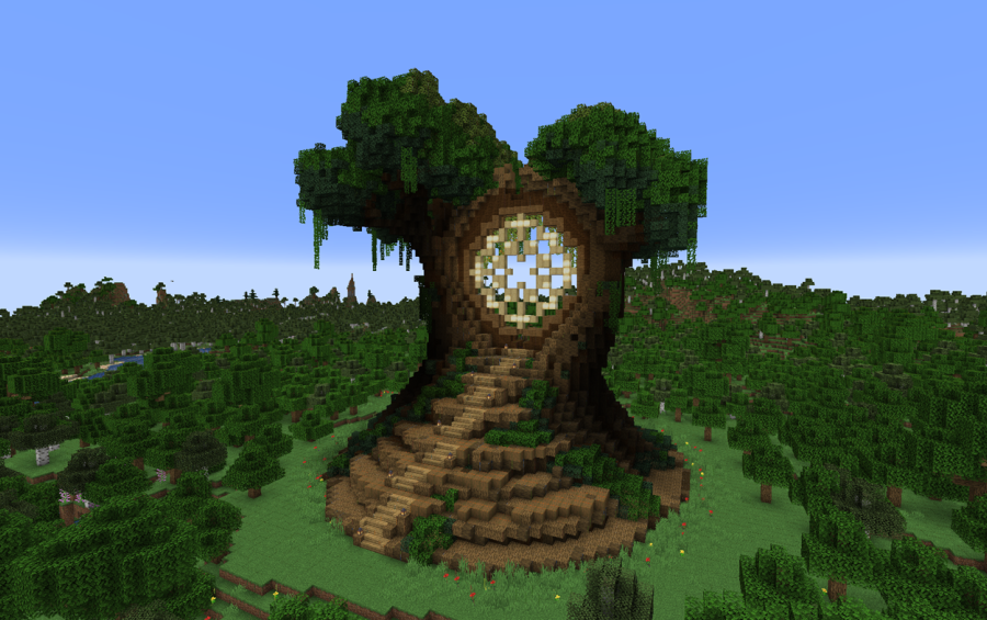 Minecraft Tree Nether Portal Statue V10 Free (Schematic and Map ...