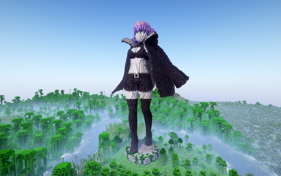 Minecraft Nazuna Nanakusa |Call of the Night| Statue Free (Schematic ...