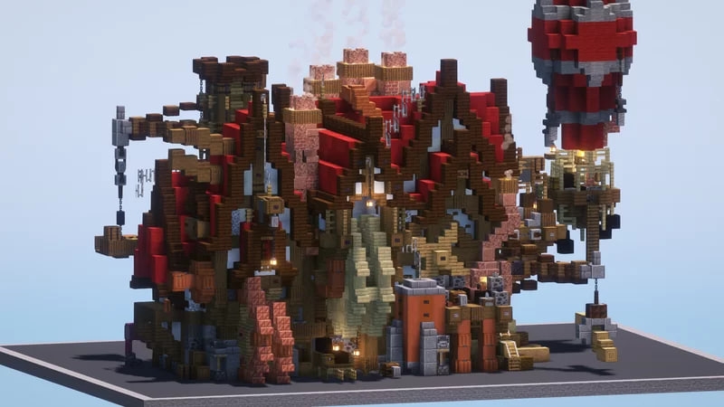 Red Medieval Starter House, creation #26970