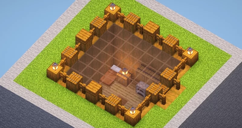 Spruce Underground Starter Base, creation #27041