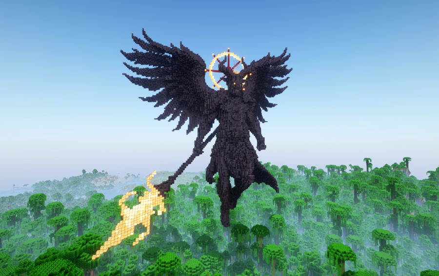 Minecraft Evil Warrior Statue, creation #27077
