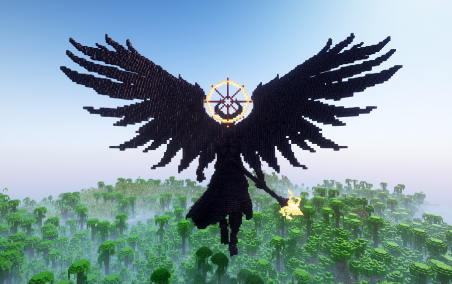 Minecraft Evil Warrior Statue, creation #27077